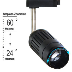 15W Focus Adjustable LED Track Lights