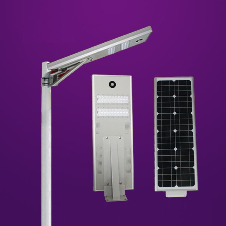 30W Integrated Solar LED Street Light with Motion Sensor